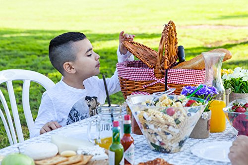 TopTableCloth Fitted Plastic Tablecloth vinyl Silver Patterned 34 x 34 in Christmas Square Card Table Cloth Elastic Corner for Folding Table Cover Picnic Birthday Camping Garden Banquet outdoor indoor