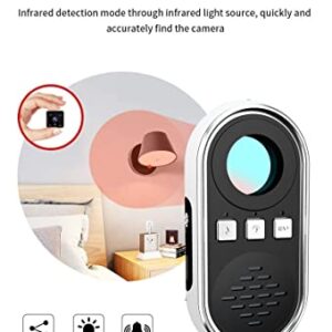 OLYAXEN Anti Hidden Camera Detector Spy Camera Finder Personal Emergency Safe Sound Alarm with Mini LED Flashlight Pocket Sized Camera Finder Locates Hidden Camera Quickly and Instantly