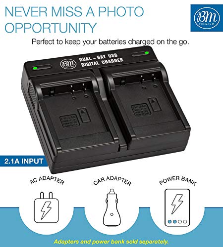 BM 2 Pack DMW-BLG10 Batteries and Dual Battery Charger for Panasonic Lumix DC-G100 DC-ZS80 DC-GX9 DC-LX100 II DC-ZS200 DC-ZS70 DMC-GX80 DMC-GX85 DMC-ZS60 DMC-ZS100 DMC-GF6 DMC-GX7K DMC-LX100K Cameras