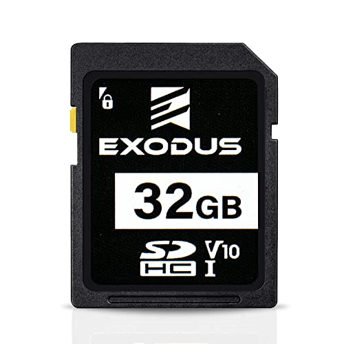 Exodus 32GB UHS-1 V10 SD Card | Flash Memory | SDHC Card | Full HD | Cellular Trail Cameras | Traditional Trail Cameras | Digital Cameras and Camcorders