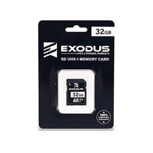 Exodus 32GB UHS-1 V10 SD Card | Flash Memory | SDHC Card | Full HD | Cellular Trail Cameras | Traditional Trail Cameras | Digital Cameras and Camcorders