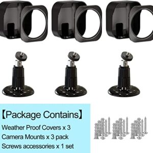 All-New Blink Outdoor Camera Mounts, Weatherproof Protective Cover and 360 Degree Adjustable Mount for Blink Home Security (3 Pack)