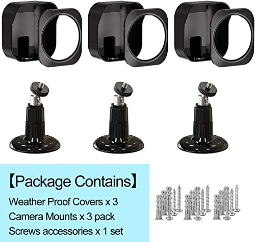 All-New Blink Outdoor Camera Mounts, Weatherproof Protective Cover and 360 Degree Adjustable Mount for Blink Home Security (3 Pack)