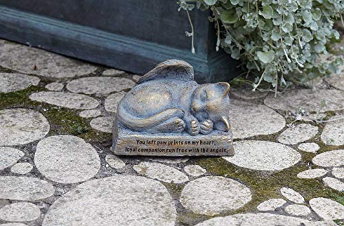 Roman Garden - Cat with Wings Garden Statue, 6H, Garden Collection, Resin and Stone, Decorative, Memorial Gift, Garden Gift, Home Outdoor Decor, Durable, Long Lasting