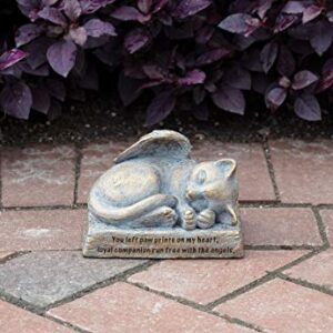 Roman Garden - Cat with Wings Garden Statue, 6H, Garden Collection, Resin and Stone, Decorative, Memorial Gift, Garden Gift, Home Outdoor Decor, Durable, Long Lasting