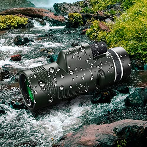 80x100 Monocular-Telescope Low Night Vision Monoculars High Definition for Adults High Powered with Smartphone Adapter Telescope Hunting Wildlife Bird Watching Travel Camping Hiking