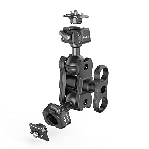 SmallRig Quick Release Ballhead Magic Arm 360° Rotation Articulating Magic Arm with 1/4" Screw, Drop-in HawkLock Camera Clamp for Field Monitor, Camera, Light, Max Load of 5kg, Aluminum Alloy - 3515B