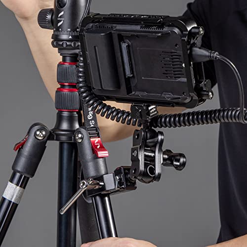 SmallRig Quick Release Ballhead Magic Arm 360° Rotation Articulating Magic Arm with 1/4" Screw, Drop-in HawkLock Camera Clamp for Field Monitor, Camera, Light, Max Load of 5kg, Aluminum Alloy - 3515B