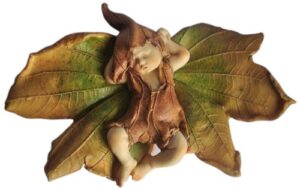 top collection enchanted story fairy garden sleeping fairy baby outdoor statue, 3.75 by 5.75-inch