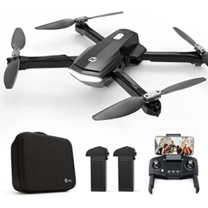 holy stone drone for kids adults with 1080p hd adjustable camera, fold-able rc quadcopter for beginners with 30 mins flight, gravity sensor, voice control, trajectory flight, storage case, hs260