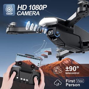 Holy Stone Drone for Kids Adults with 1080P HD Adjustable Camera, Fold-able RC Quadcopter for Beginners with 30 Mins Flight, Gravity Sensor, Voice Control, Trajectory Flight, Storage Case, HS260