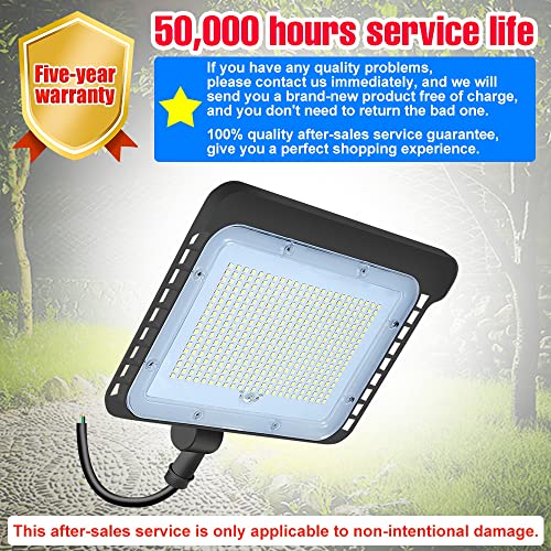 NJHIKG 100W LED Flood Lights Dusk to Dawn Photocell Sensor,Outdoor Waterproof IP65,13740LM Super Bright 5000K Daylight,Commercial Lighting Adjustable Knuckle Mount,110V Floodlight for Garden,Rooftop