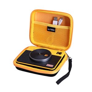 ltgem eva hard case for kodak mini shot 3 retro/mini 3 square 3×3 retro/mini shot 3 square instant camera & photo printer – yellow