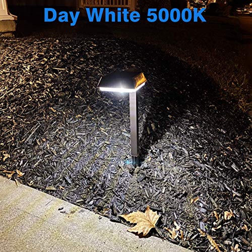 Bobcat Solar Pathway Lights Super Bright 300 lumens with 2-in-1 Warm White and Daylight Modes, Solar Lights for Outdoor Path, Sidewalk, Driveway or Walk Way (4 Pack)