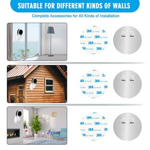 4 Pack Wall Mount for Yi Home Security Camera, No Punching, Extremely Simple Installation (Camera is NOT Included)