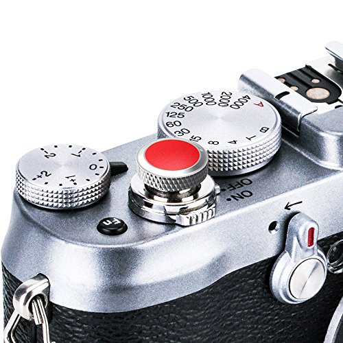 JJC Camera Soft Release Button, Shutter Button for Fuji Fujifilm X-T5 X-T4 X-T3 X-T30 X-T30 II X-T20 X-PRO3 X100V X100F X-E4 X-E3 Sony RX1R II RX10 IV III Leica M10 M9 Nikon Df F3