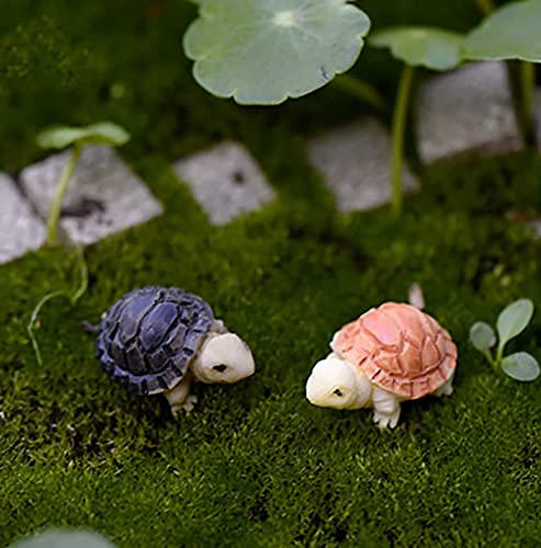 22 Pcs Resin Mini Turtles Miniature Turtle Statue Miniature Figurines Fairy Garden Accessories Cake Toppers Decoration Set for Succulent Planter Moss Landscape DIY Terrarium Home Décor