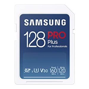 SAMSUNG PRO Plus Full Size SDXC Card 128GB, (MB-SD128K/AM, 2021)