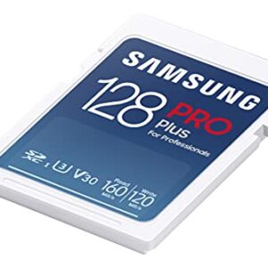 SAMSUNG PRO Plus Full Size SDXC Card 128GB, (MB-SD128K/AM, 2021)