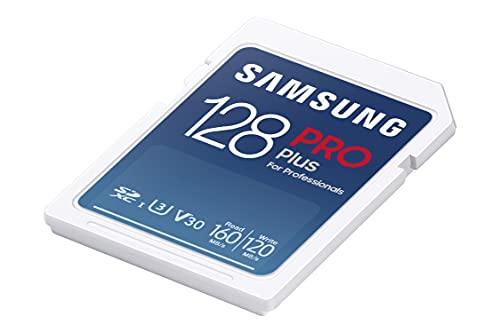 SAMSUNG PRO Plus Full Size SDXC Card 128GB, (MB-SD128K/AM, 2021)