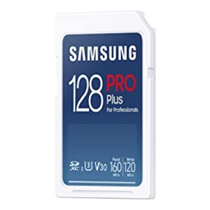 SAMSUNG PRO Plus Full Size SDXC Card 128GB, (MB-SD128K/AM, 2021)