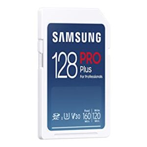 SAMSUNG PRO Plus Full Size SDXC Card 128GB, (MB-SD128K/AM, 2021)