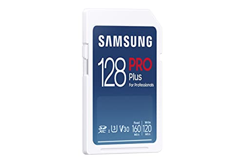 SAMSUNG PRO Plus Full Size SDXC Card 128GB, (MB-SD128K/AM, 2021)