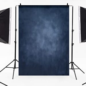 Kate 5x7ft Dark Blue Abstract Backdrops Microfiber Dark Blue Portrait Background for Photoshoot, for Photography, for Birthday