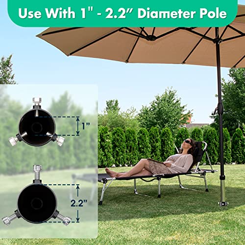 Lilyvane No Dig Portable Umbrella Holder,Heavy Duty Metal Umbrella Anchor Holder for Tree,Flag,String Lights Pole,Fishing Rod,Outdoor Park Patio Umbrella Stake for Ground,Sand