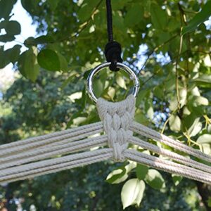 New Hanging Swing Cotton Rope Hammock Chair Patio Porch Garden Outdoor