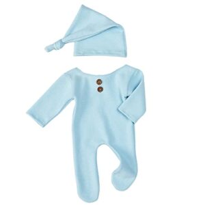 Zeroest Newborn Photography Outfits Boy Newborn Photography Props Newborn Boy Photoshoot Outfits Newborn Photoshoot Props Boy Girl (Baby Blue 1#)