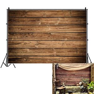 OFILA Wood Backdrop 8x6ft Wooden Backdrops Photography Background Wood Backdrop for Party Rustic Photo Backdrop Baby Photo Shoot Wood Floor Backdrop Cake Smash Photography