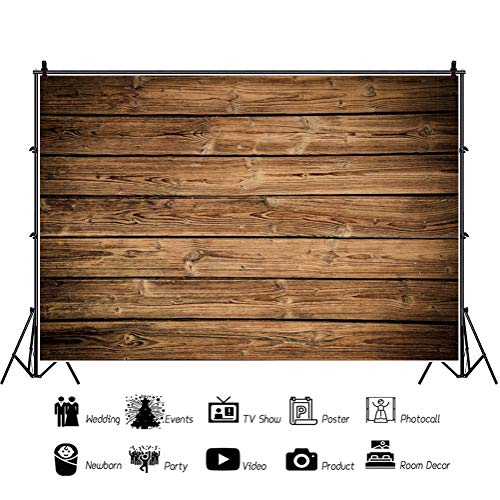 OFILA Wood Backdrop 8x6ft Wooden Backdrops Photography Background Wood Backdrop for Party Rustic Photo Backdrop Baby Photo Shoot Wood Floor Backdrop Cake Smash Photography