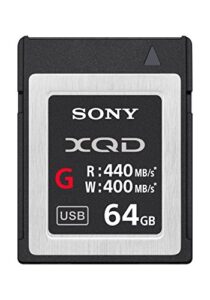 sony professional xqd g series 64gb memory card (qdg64e/j)