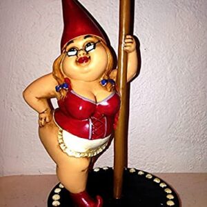 Pole Dancing Gnome Statue, Resin Garden Gnome Statues, Funny Outdoor Statue Gnome Figurine, Creative Statue Patio Yard Lawn Spring Decorations