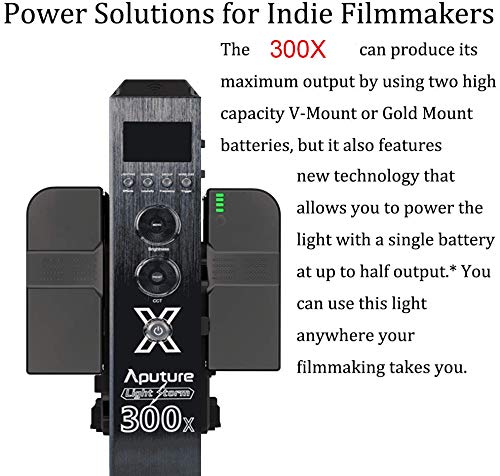 Aputure 300X Led Video Light,300W Aputure LS 300X,Bi-Color 2700K-6500K,24300lux@1m,APP and Remote Control(V-Mount)