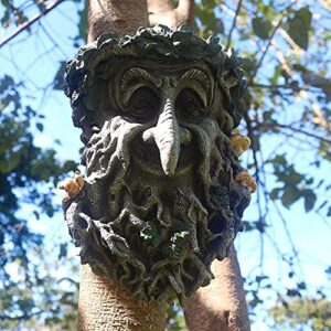 Tree Face Garden Decorations, Fun Old Man Tree Huggers Tree Sculptures Outdoor Yard Art Garden Statues