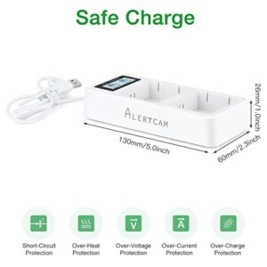 Battery Charger Station for Arlo Pro 3/Pro 4 & Arlo Ultra/Ultra 2, Digital LED Screen Dual Charging Station for Arlo Battery Only (No Batteries)