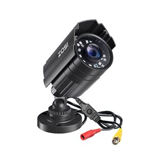 zosi 2.0mp 1080p hd 1920tvl security camera hybrid 4-in-1 tvi/cvi/ahd/960h cvbs cctv camera outdoor indoor,80ft ir night vision,weatherproof bullet camera for analog surveillance dvr(black)