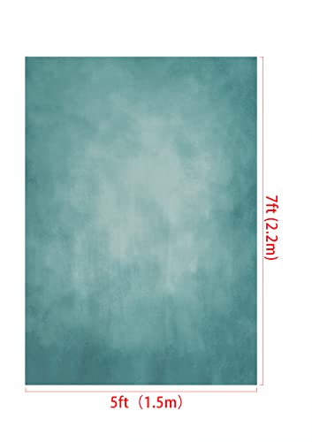 Kate 5x7ft Abstract Backdrops Microfiber Dark Cyan Portrait Background for Photoshoot, for Photography, for Birthday