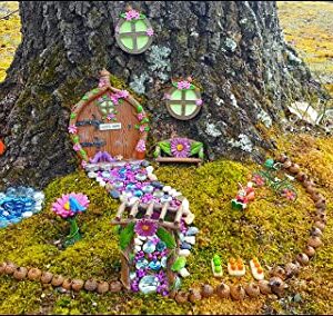 Robkea Fairy Garden, Fairy Garden Miniatures Fairy Garden Accessories Bench & Arch