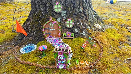 Robkea Fairy Garden, Fairy Garden Miniatures Fairy Garden Accessories Bench & Arch