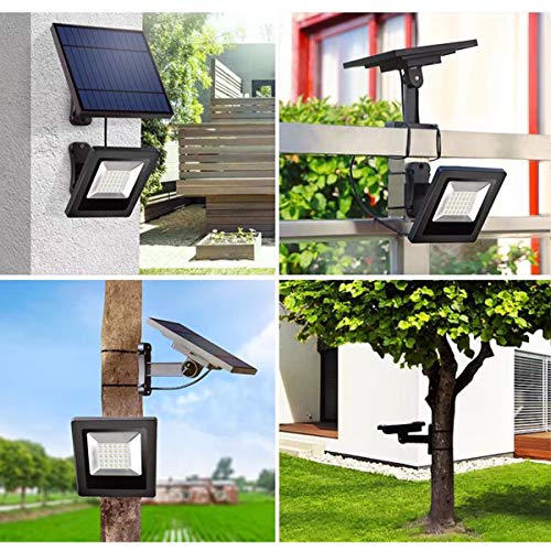 Awanber Solar Powered Lights Outdoor, Bright White Light IP65 Waterproof Auto Dusk to Dawn 350° Adjustable Solar Security Flood Lights for Barn, Garden, Garage, Pathway, Yard, Patio, Lawn, Balcony