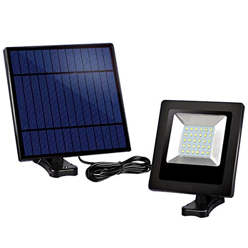 Awanber Solar Powered Lights Outdoor, Bright White Light IP65 Waterproof Auto Dusk to Dawn 350° Adjustable Solar Security Flood Lights for Barn, Garden, Garage, Pathway, Yard, Patio, Lawn, Balcony