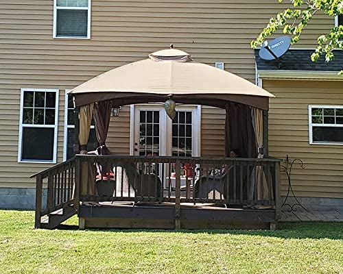 ABCCANOPY Riplock Gazebo Replacement Top for Lowe's Allen Roth #GF-12S004B-1