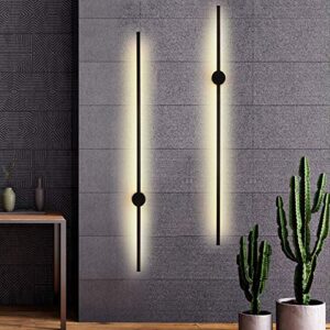 tfcfl 1pc led linear wall lamp modern outdoor long strip wall mount lighting fixture ip67 waterproof garden porch sconce lantern sconces luminaire/bedroom bedside licht