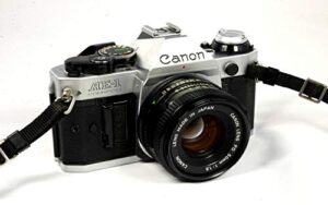 vintage canon ae-1 program 35mm slr camera with 50mm 1:1.8 lens