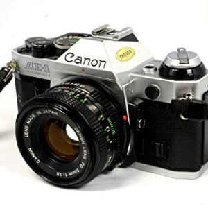 Vintage Canon AE-1 Program 35mm SLR Camera with 50mm 1:1.8 Lens