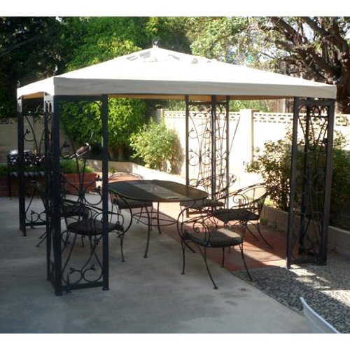 Garden Winds Fleur De Lis Finial Gazebo Replacement Canopy Top Cover - RipLock 500