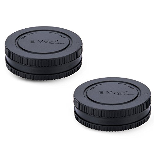 Camera Body & Rear Lens Cap Cover for Sony E Mount ZV-E1 ZV-E10 A1 A7C A7R V IV III A7 IV III II A7S III II A6600 A6500 A6400 A6300 Replace Sony ALC-B1EM -2 Packs